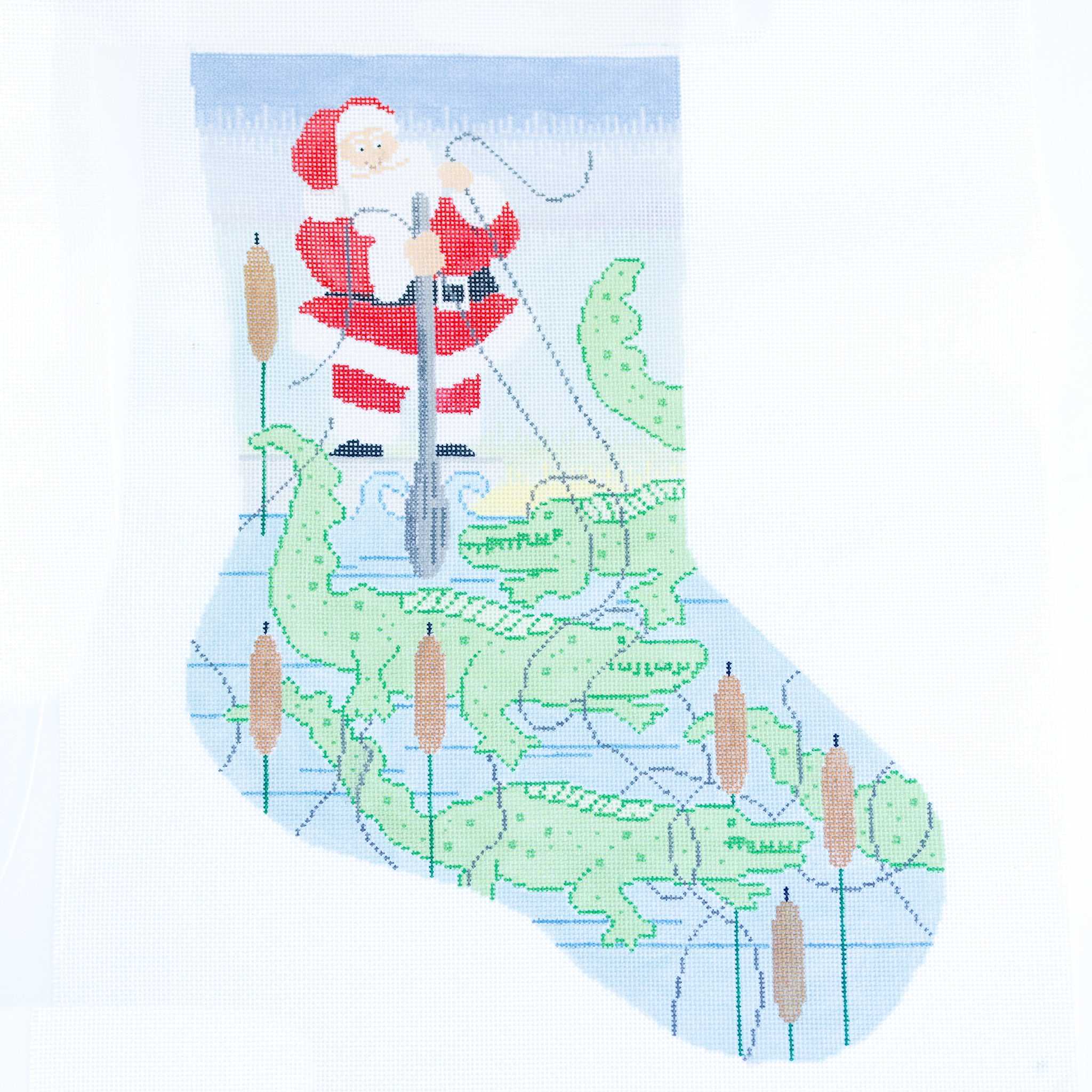 Christmas Stocking Alligator – Needle NOLA